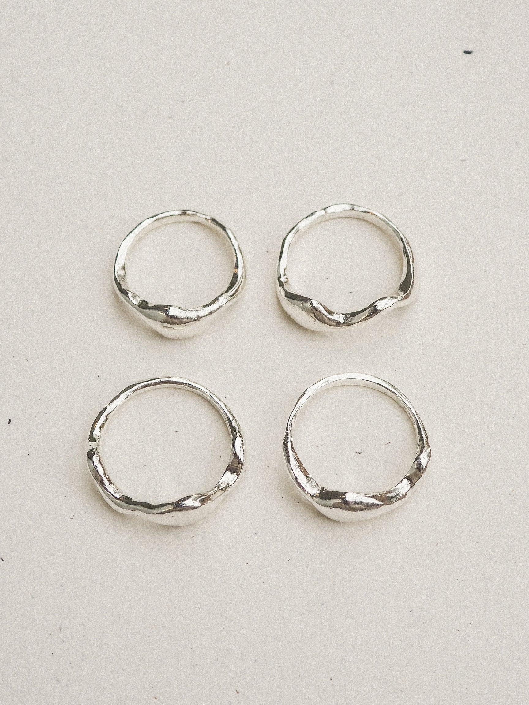 silver wavy ring – hart & stone jewelry